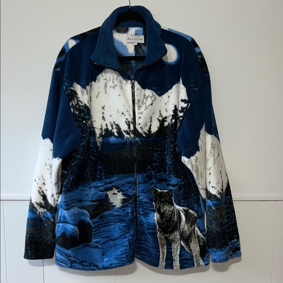 Arizona Jean Company | Jackets & Coats | Arizona Vintage Wolf Print ...